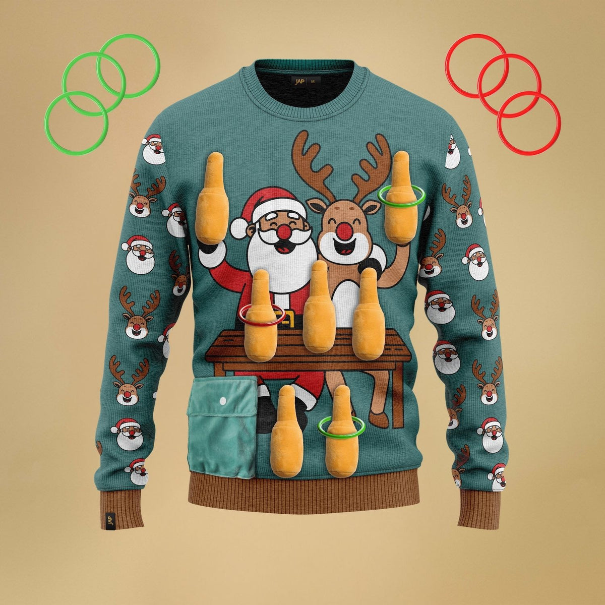 JAP Interactieve Kersttrui - Ring Werpen | Speels & Uniek – JAPChristmas.eu