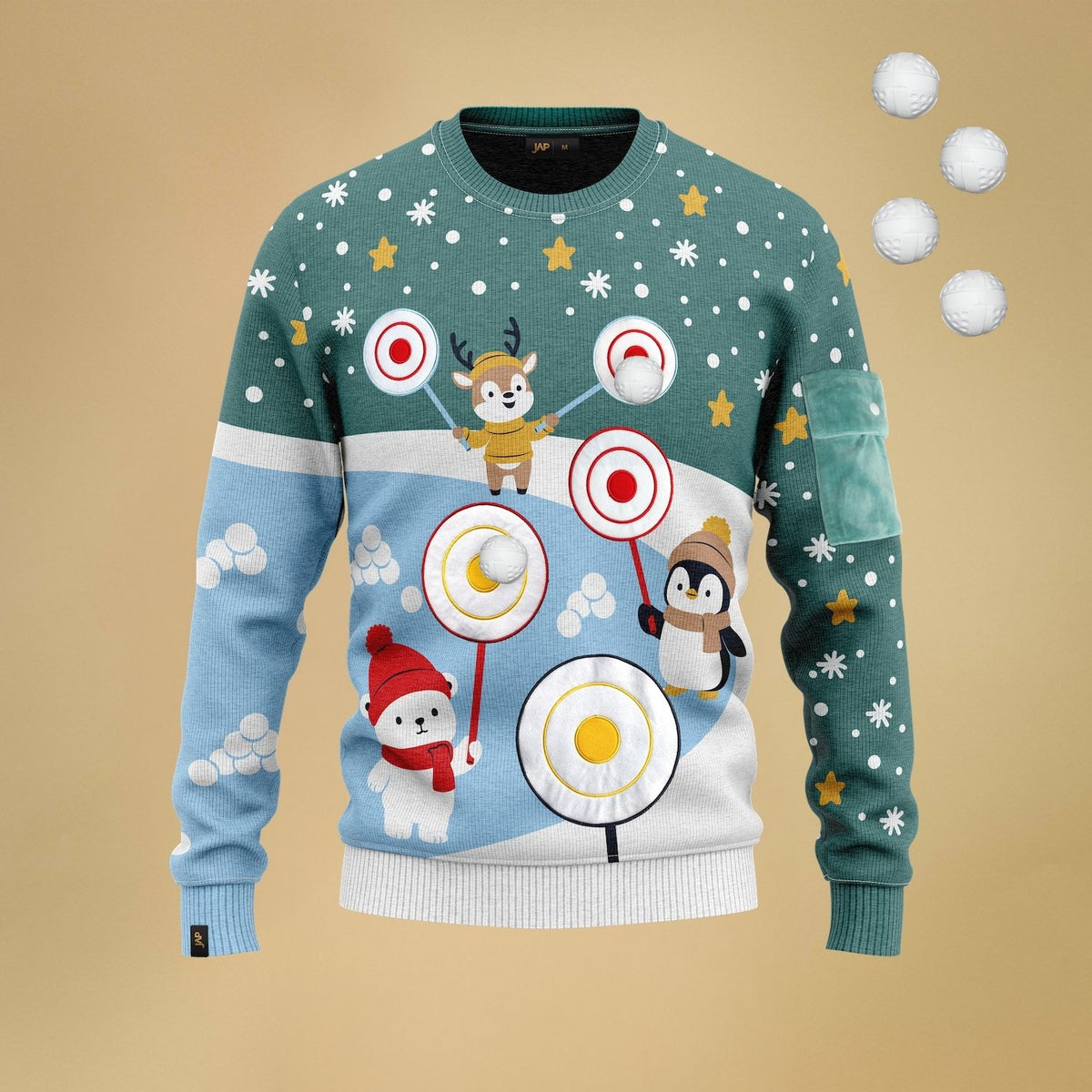 JAP Interactieve Kersttrui - Bal Werpen | Speels & Feestelijk ...